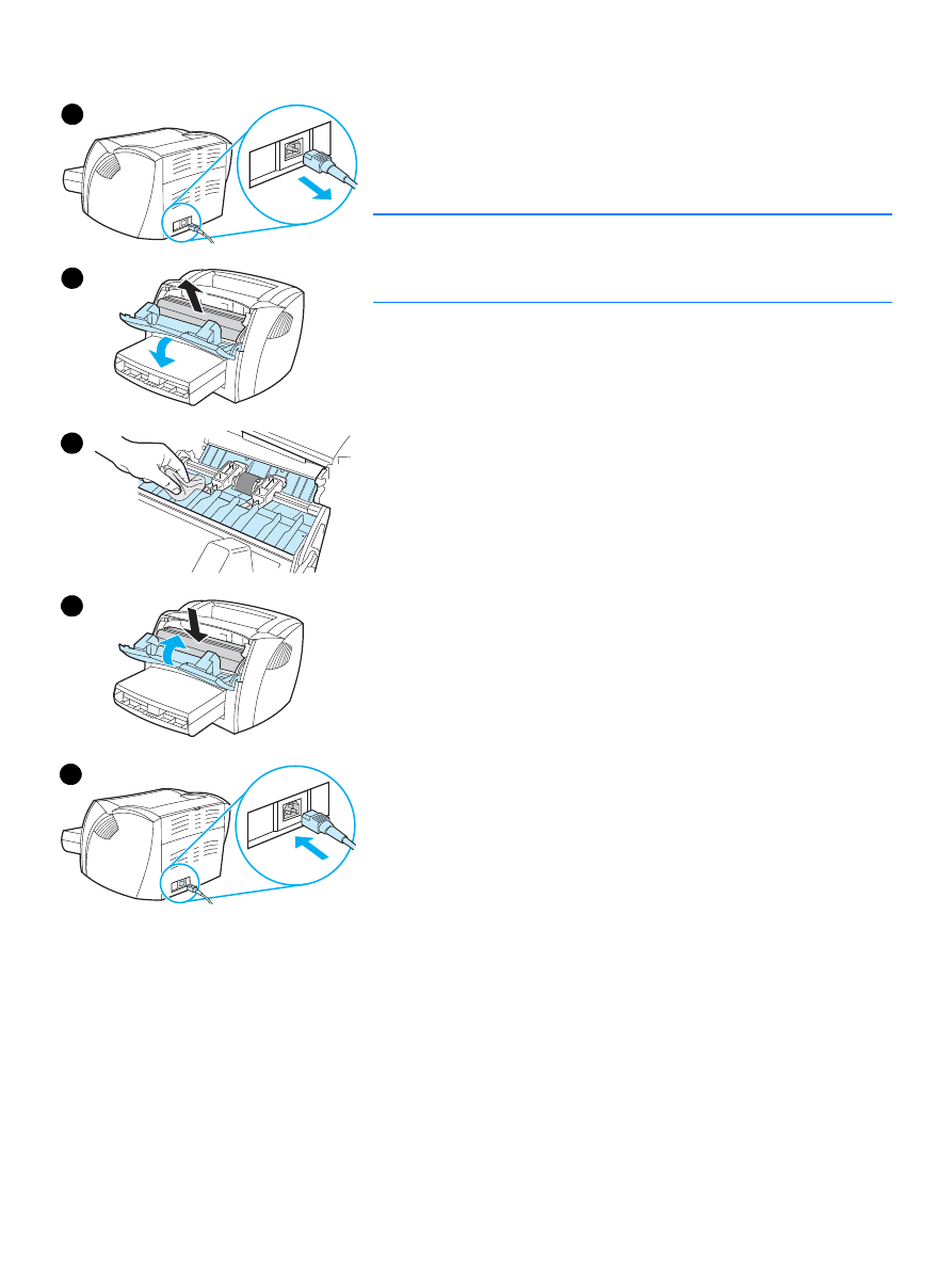 Cleaning the printer - HP LaserJet 1000 Printer