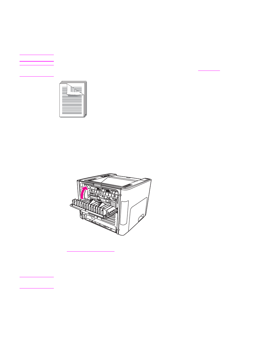 使用顶部出纸槽进行手动双面打印 - HP LaserJet 1320 Printer series