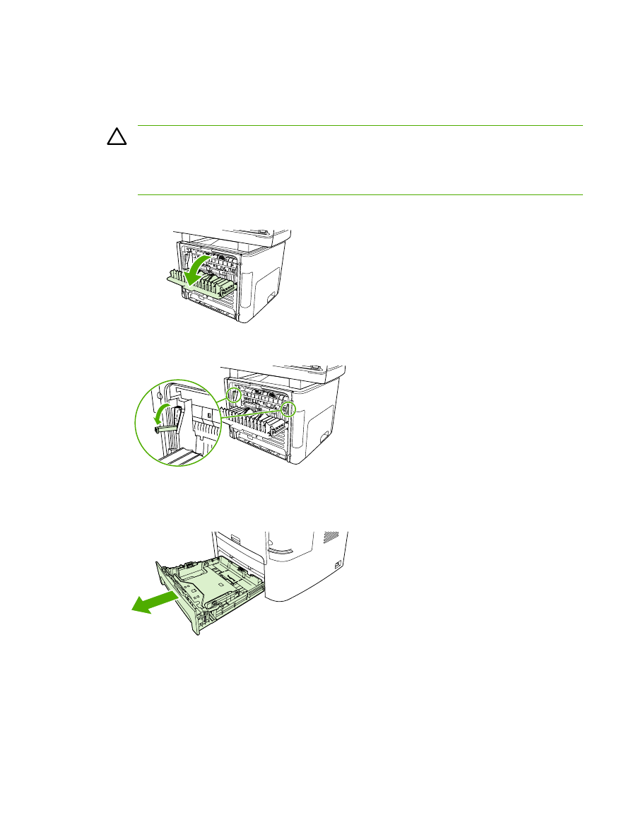 Automatic two-sided printing (duplexing) path (HP LaserJet 3390/3392 ...