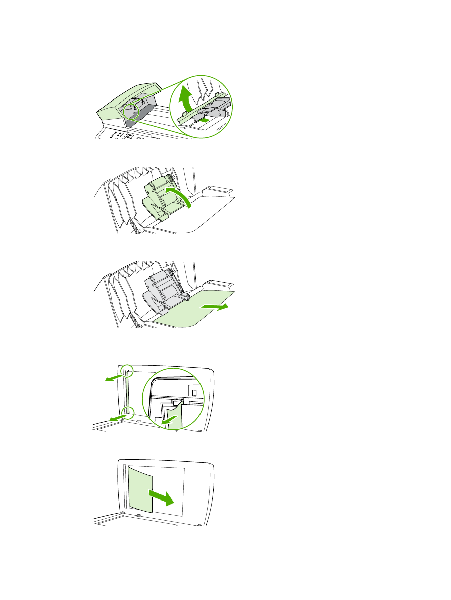Trassel i den automatiska dokumentmataren - HP LaserJet 3052 All in One ...