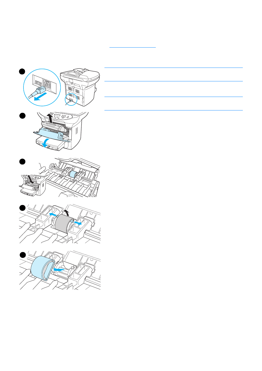 픽업 롤러 청소하기 - HP LaserJet 3300 Multifunction Printer series
