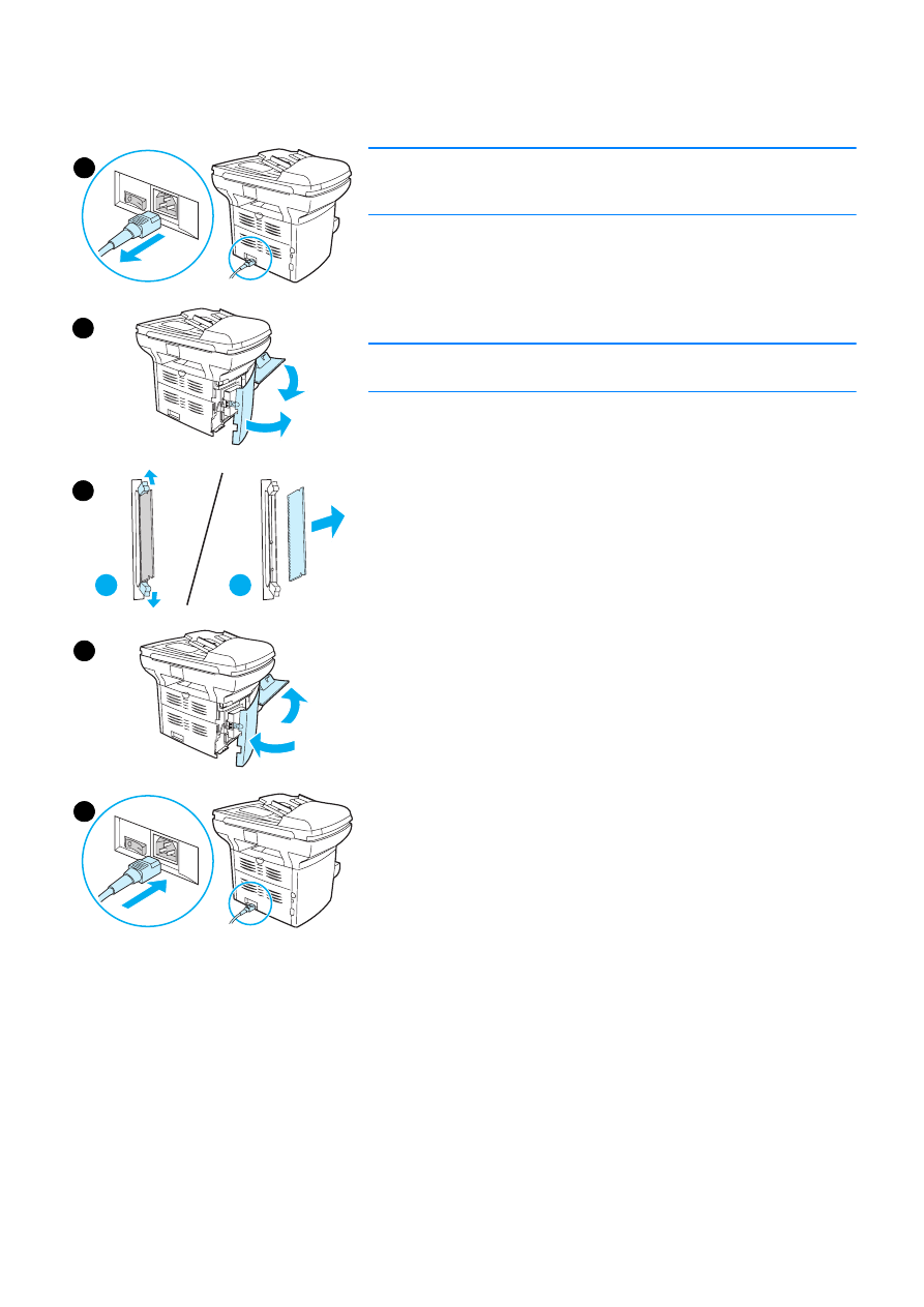 DIMM 제거하기 - HP LaserJet 3300 Multifunction Printer series