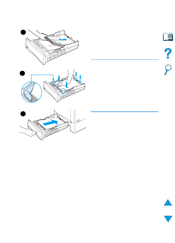 Loading trays 2, 3, and 4 - HP LaserJet 4100 Printer series