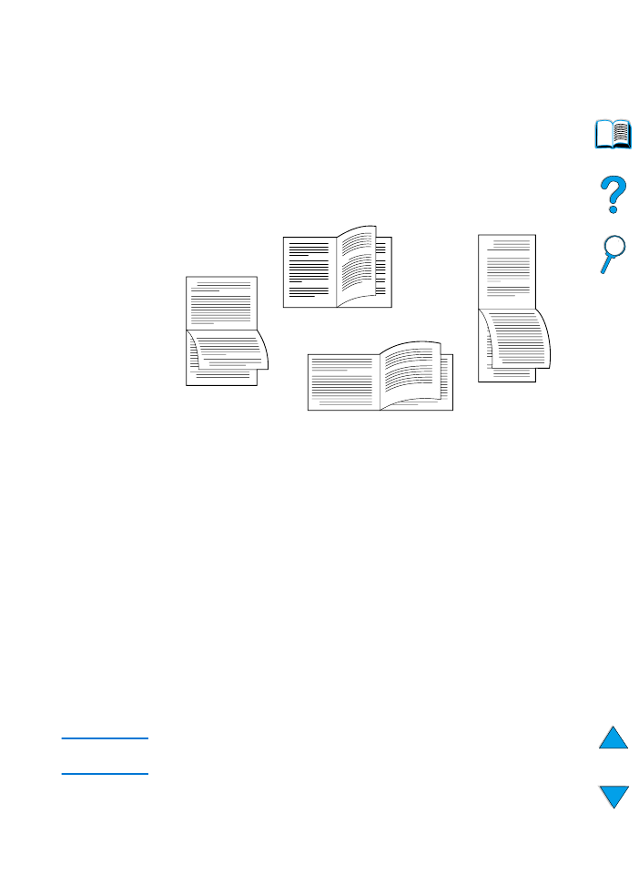Layout options for printing both sides of paper - HP LaserJet 4100 ...