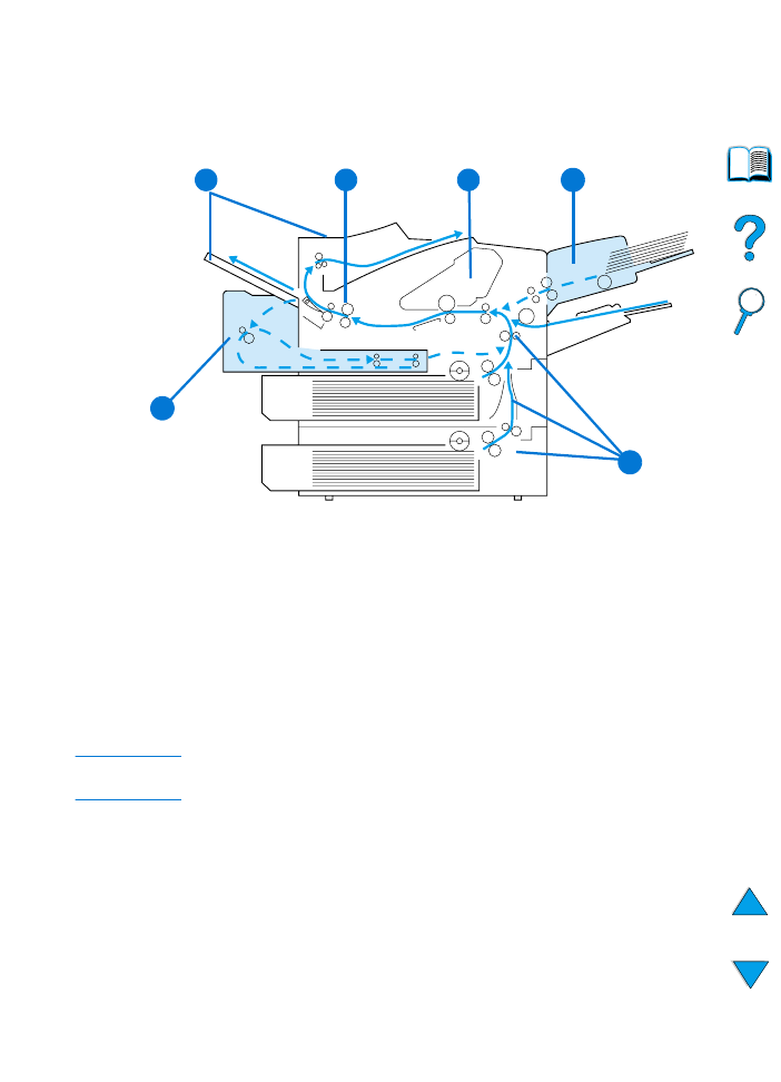 Clearing paper jams - HP LaserJet 4100 Printer series