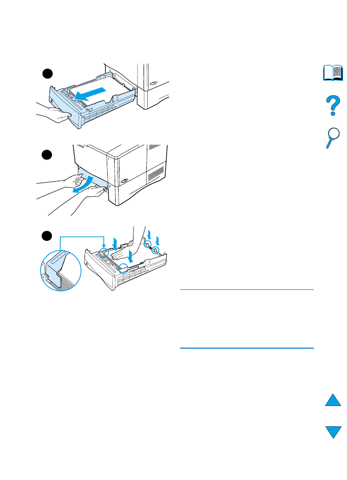 Clearing jams from the input tray areas - HP LaserJet 4100 Printer series
