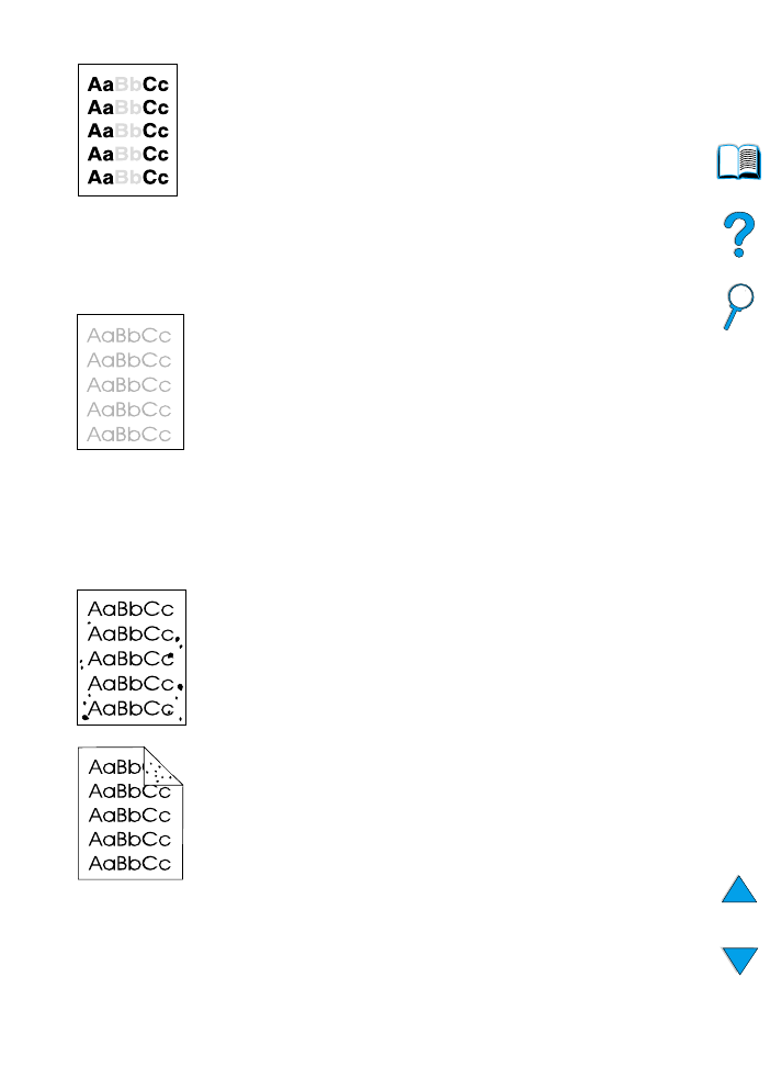 Correcting output quality problems - HP LaserJet 4100 Printer series