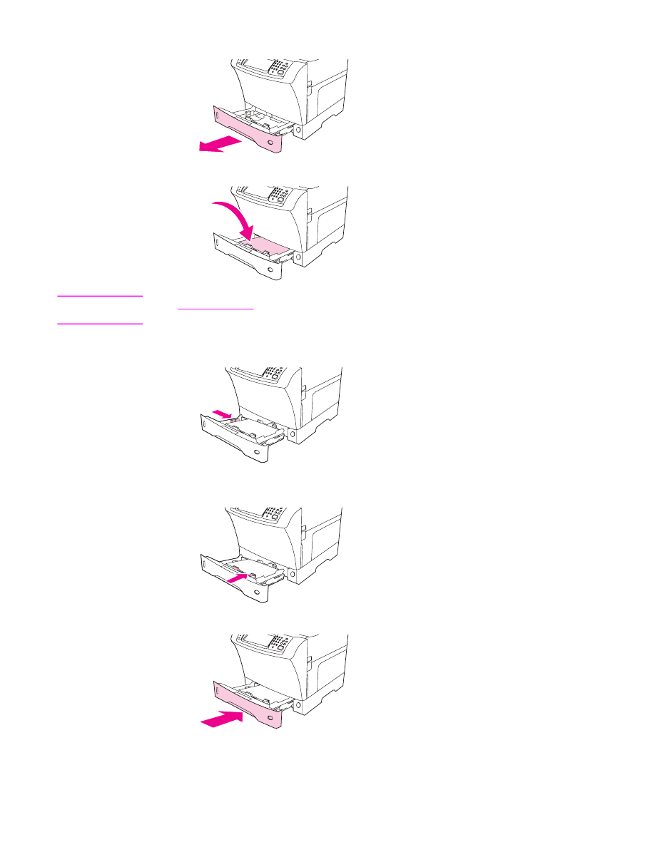 Loading trays 2, 3, 4 and 5 - HP LaserJet 4345 Multifunction Printer series