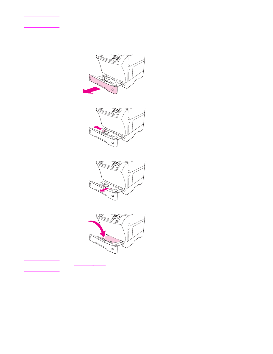Loading trays 2, 3, 4 and 5 - HP LaserJet 4345 Multifunction Printer series