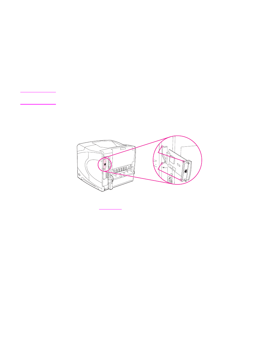 EIO カードやマス ストレージ デバイスの取り付け - HP LaserJet 4350 Printer series