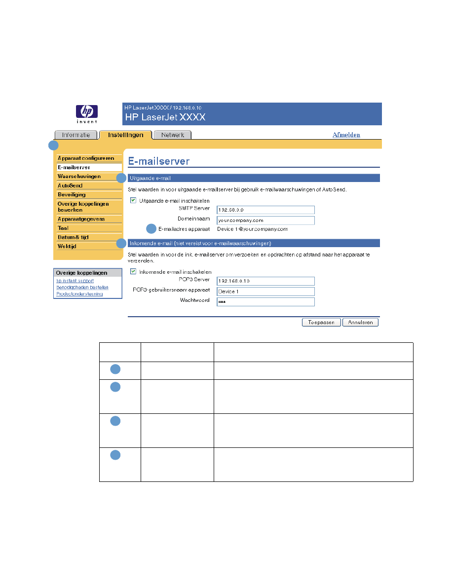 De menu’s op het scherm Apparaat configureren gebruiken - HP LaserJet ...