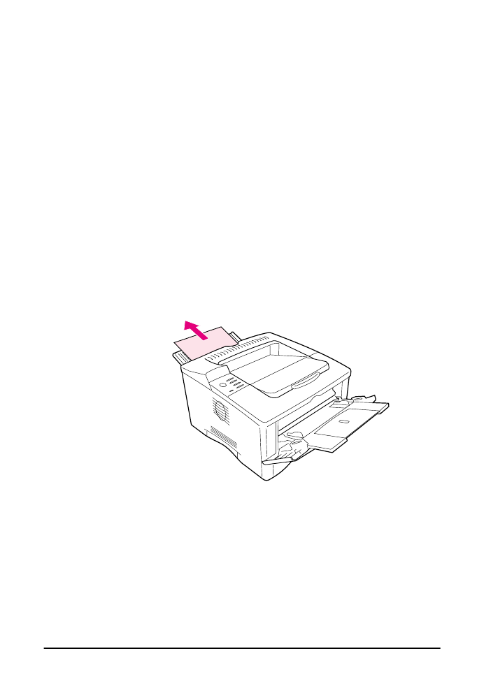 Printing to the Rear Output Bin - HP LaserJet 5100 Printer series