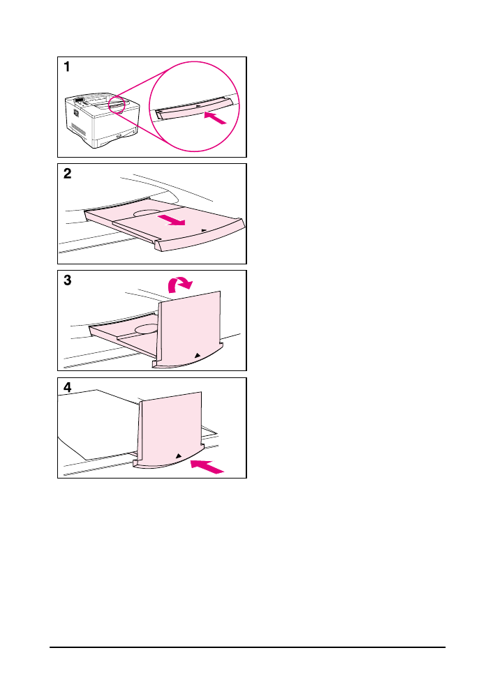 Printing to the Rear Output Bin - HP LaserJet 5100 Printer series