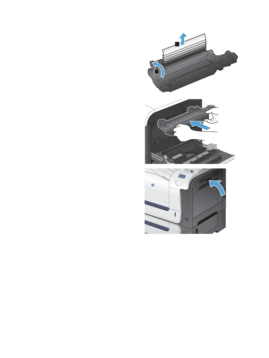 Elakadások megszüntetése a jobb oldali ajtó mögött - HP LaserJet ...