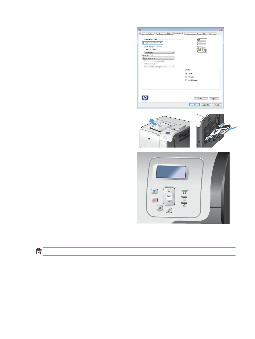 Imprimir manualmente nos dois lados com o Windows - HP LaserJet ...