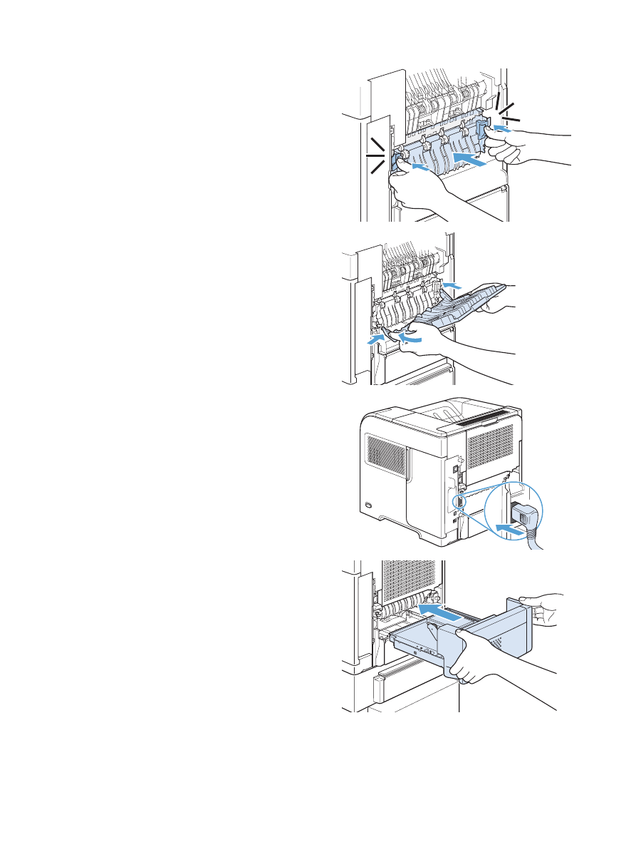 퓨저 영역에서 걸린 용지 제거 - HP LaserJet Enterprise 600 Printer M602 series