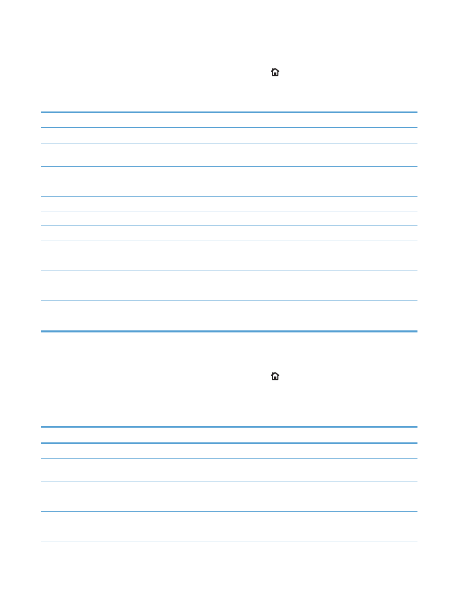 Default Print Options menu - HP LaserJet Enterprise 600 Printer M603 series