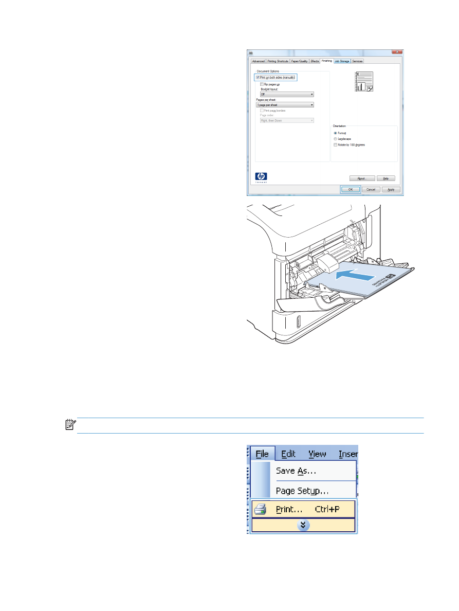 Automatically print on both sides with Windows - HP LaserJet Enterprise ...