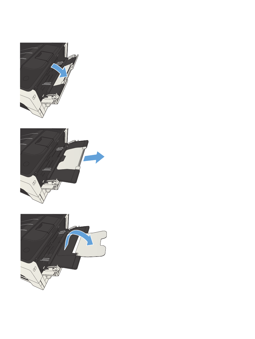 קיבולת המגש וכיוון הנייר - HP LaserJet Enterprise 700 Printer M712 series