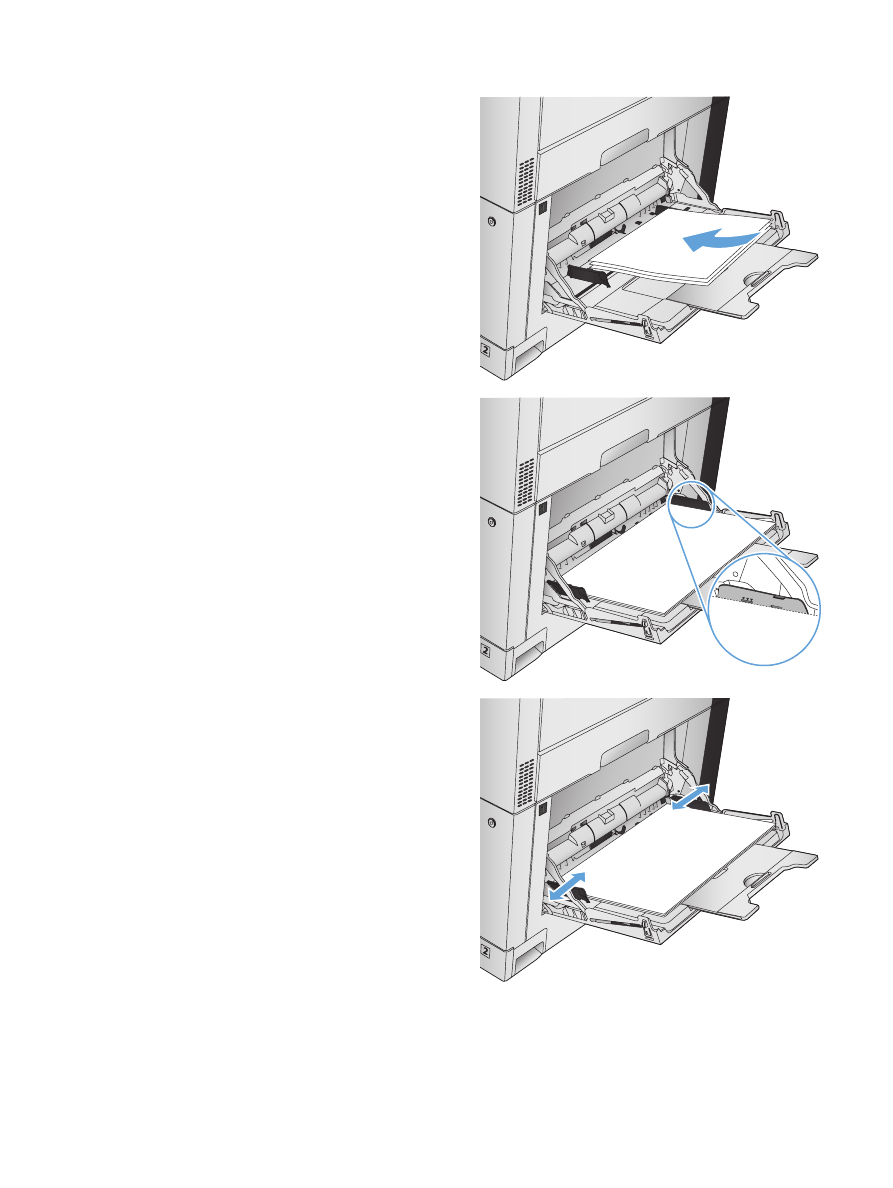 Einlegen in Fach 1 - HP LaserJet Enterprise 700 color MFP M775 series
