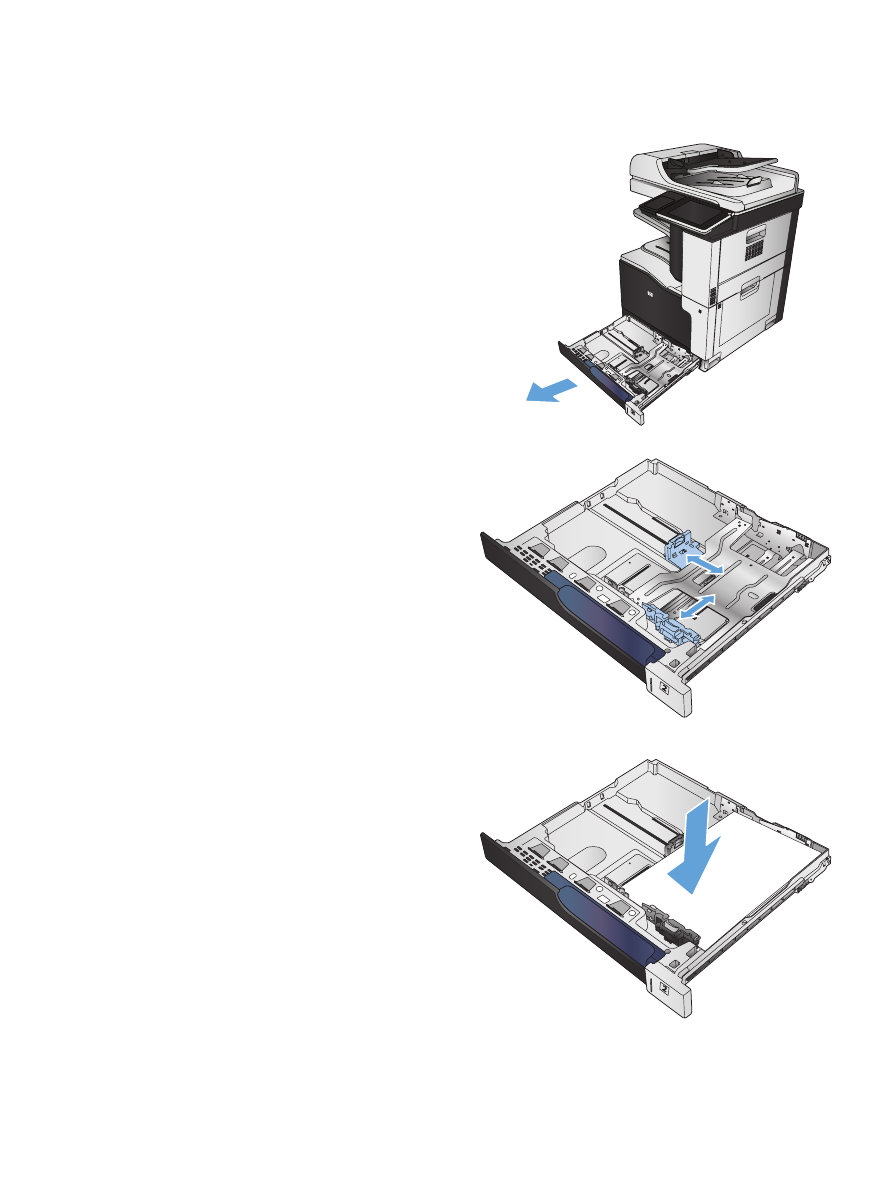 Einlegen in Fach 2 - HP LaserJet Enterprise 700 color MFP M775 series