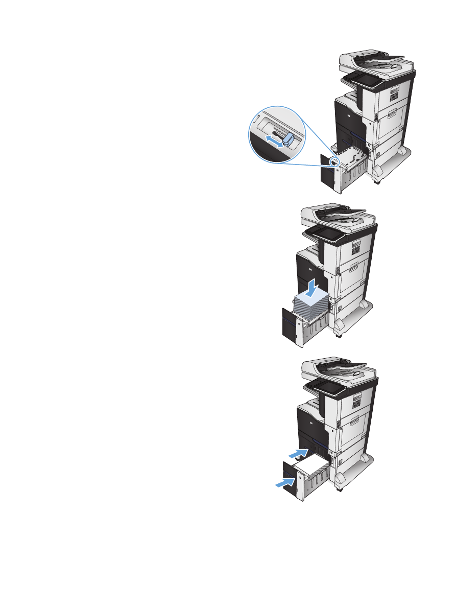Load the 3,500-sheet high-capacity tray - HP LaserJet Enterprise 700 ...