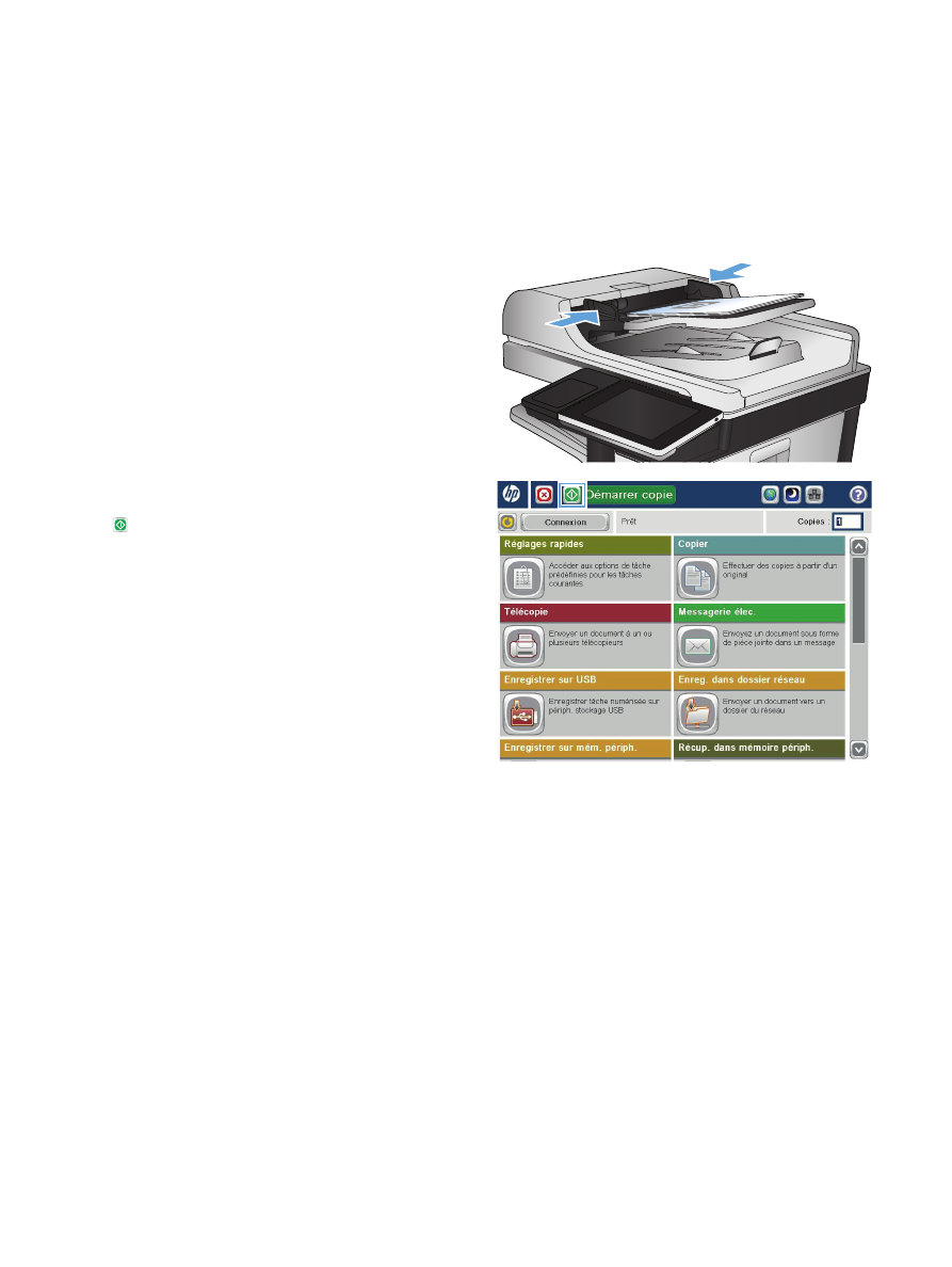 Effectuer une copie unique - HP LaserJet Enterprise 700 color MFP M775 ...
