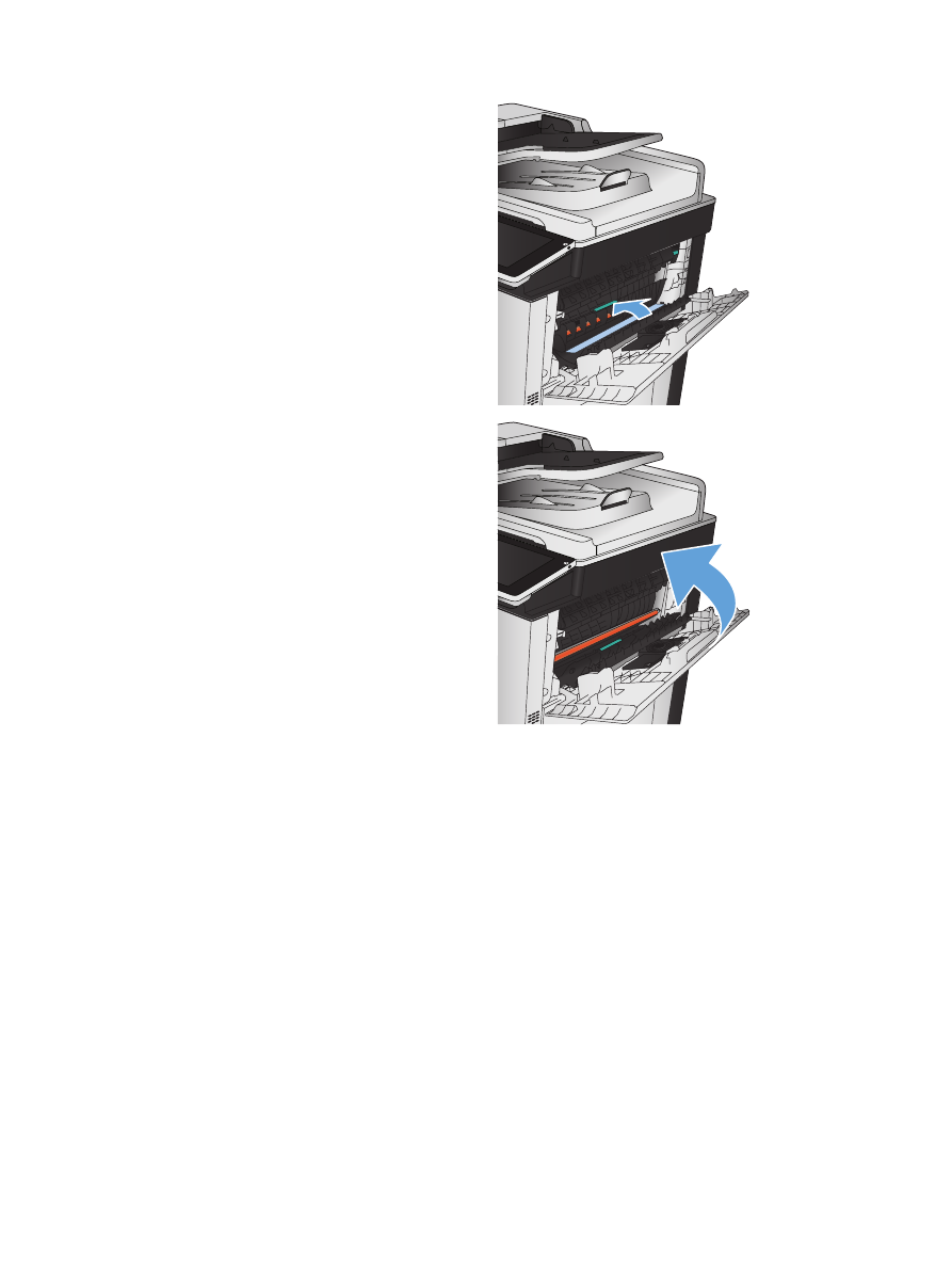 스테이플러/스태커에서 용지 걸림 제거 - HP LaserJet Enterprise 700 color MFP M775 series