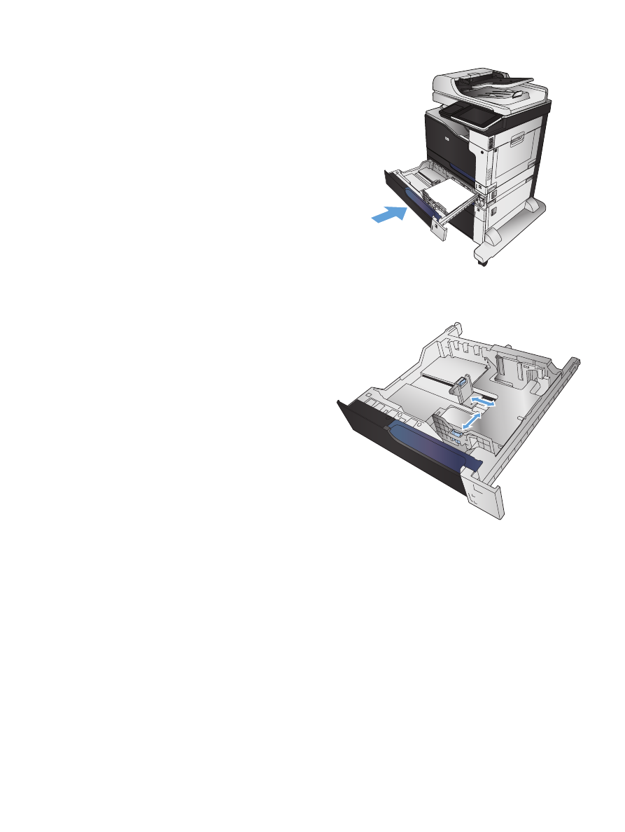 ใส่กระดาษในถาดบรรจุกระดาษ 500 แผ่น - HP LaserJet Enterprise 700 color ...