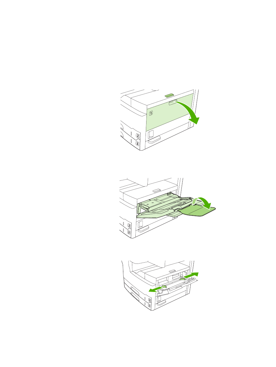 טעינת מגש 1 (מגש רב-תכליתי) - HP LaserJet M5035 Multifunction Printer ...