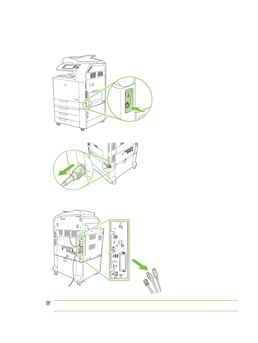 Memasang/mengganti aksesori faks pada HP Color LaserJet 4730mfp dan HP ...