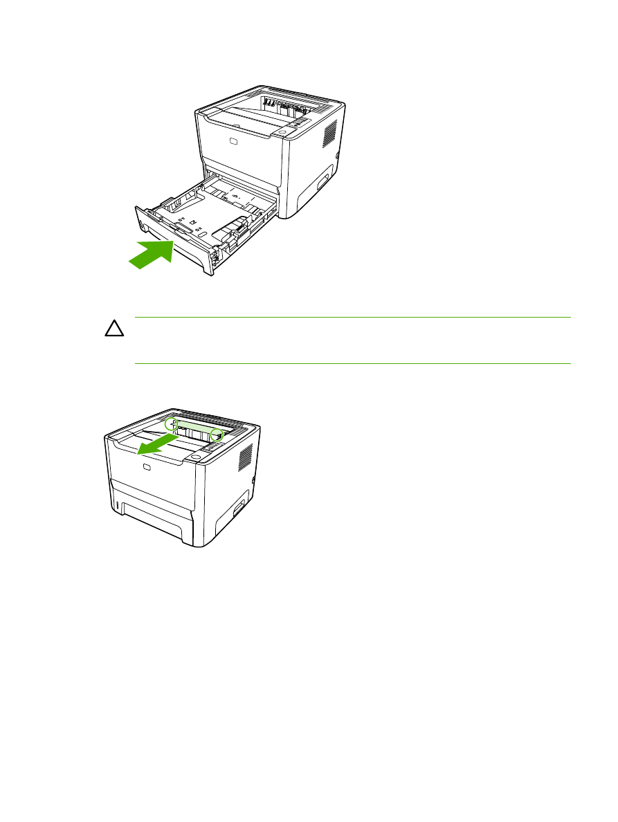 Път за директно излизане на хартията - HP LaserJet P2015 Printer series