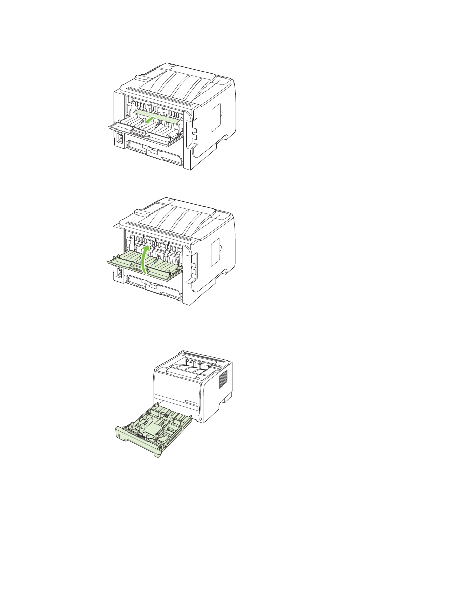 Print-cartridge area and paper path - HP LaserJet P2055 Printer series