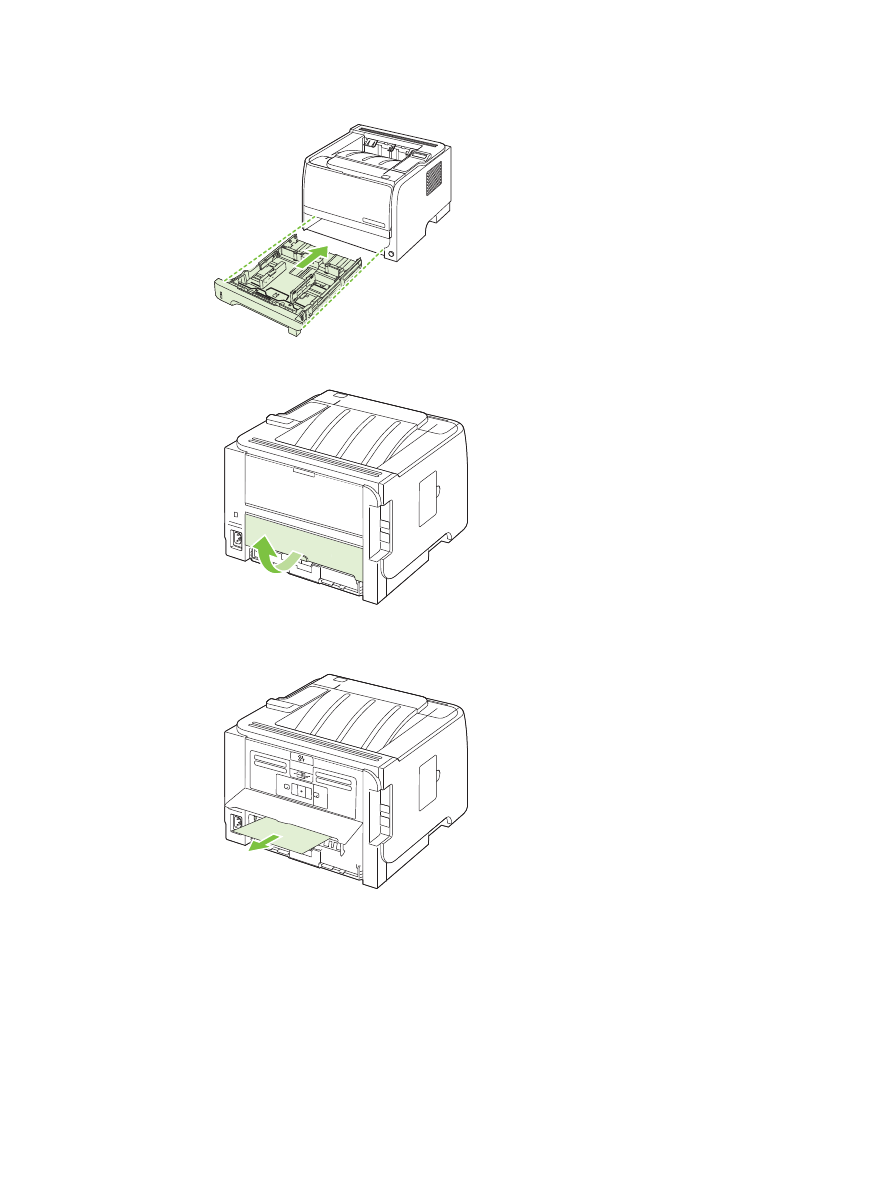 Duplex paper path (duplex models only) - HP LaserJet P2055 Printer series