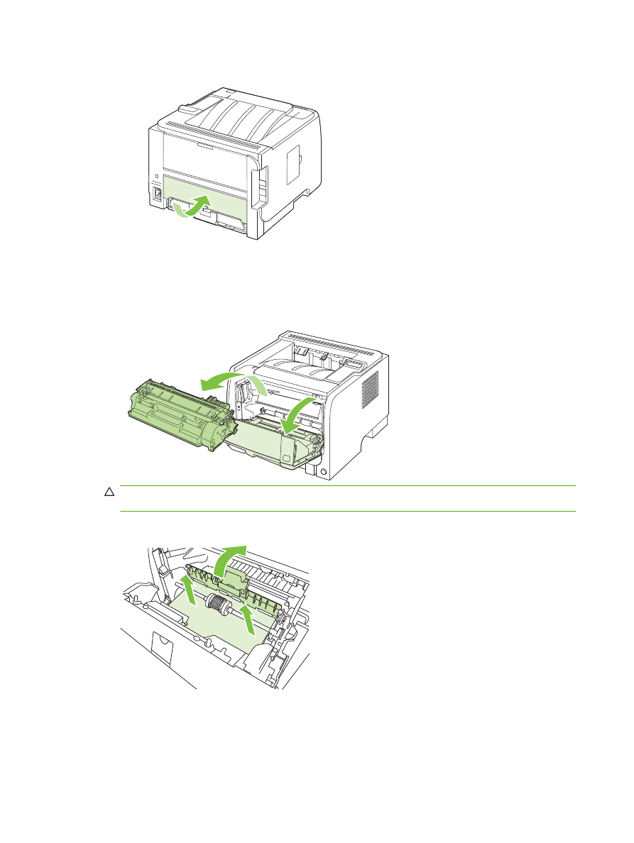 Duplex paper path (duplex models only) - HP LaserJet P2055 Printer series