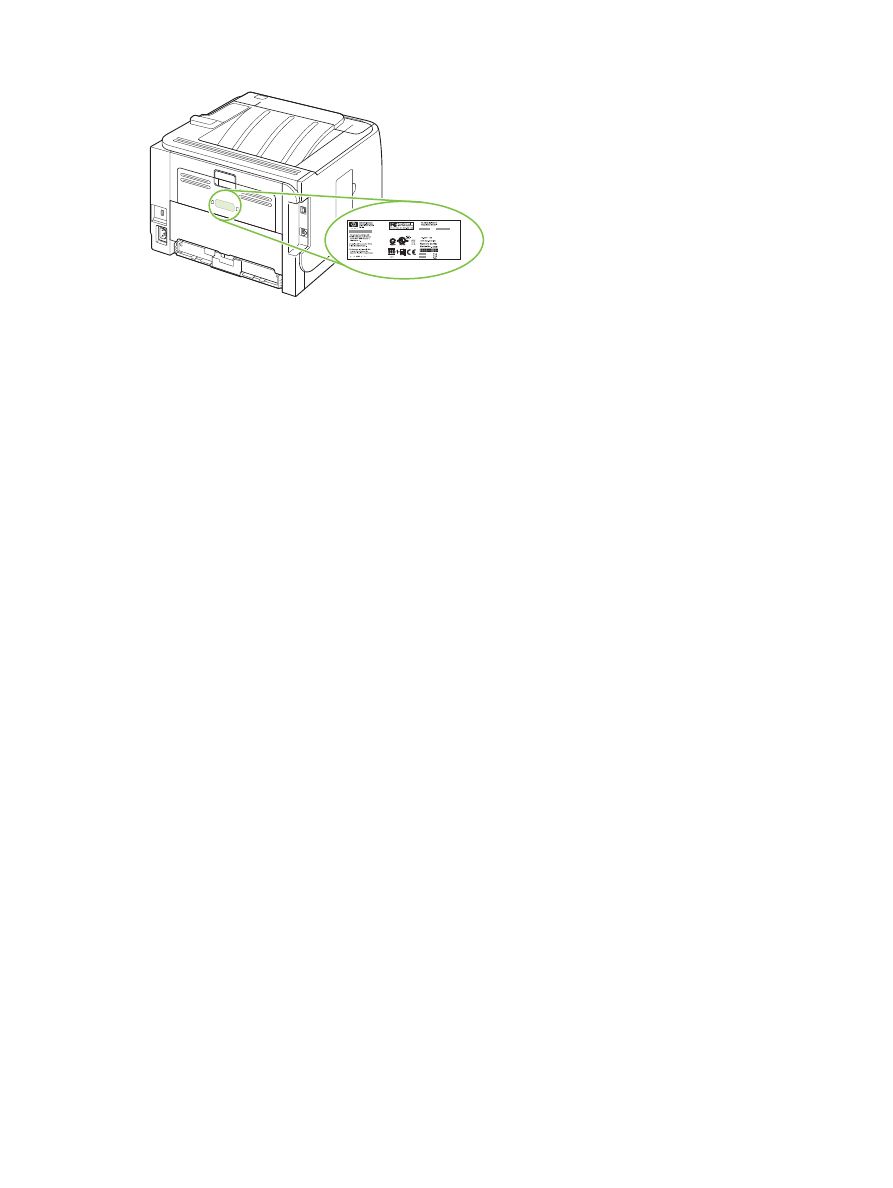 Modelo y ubicación de la etiqueta de número de serie - HP LaserJet ...