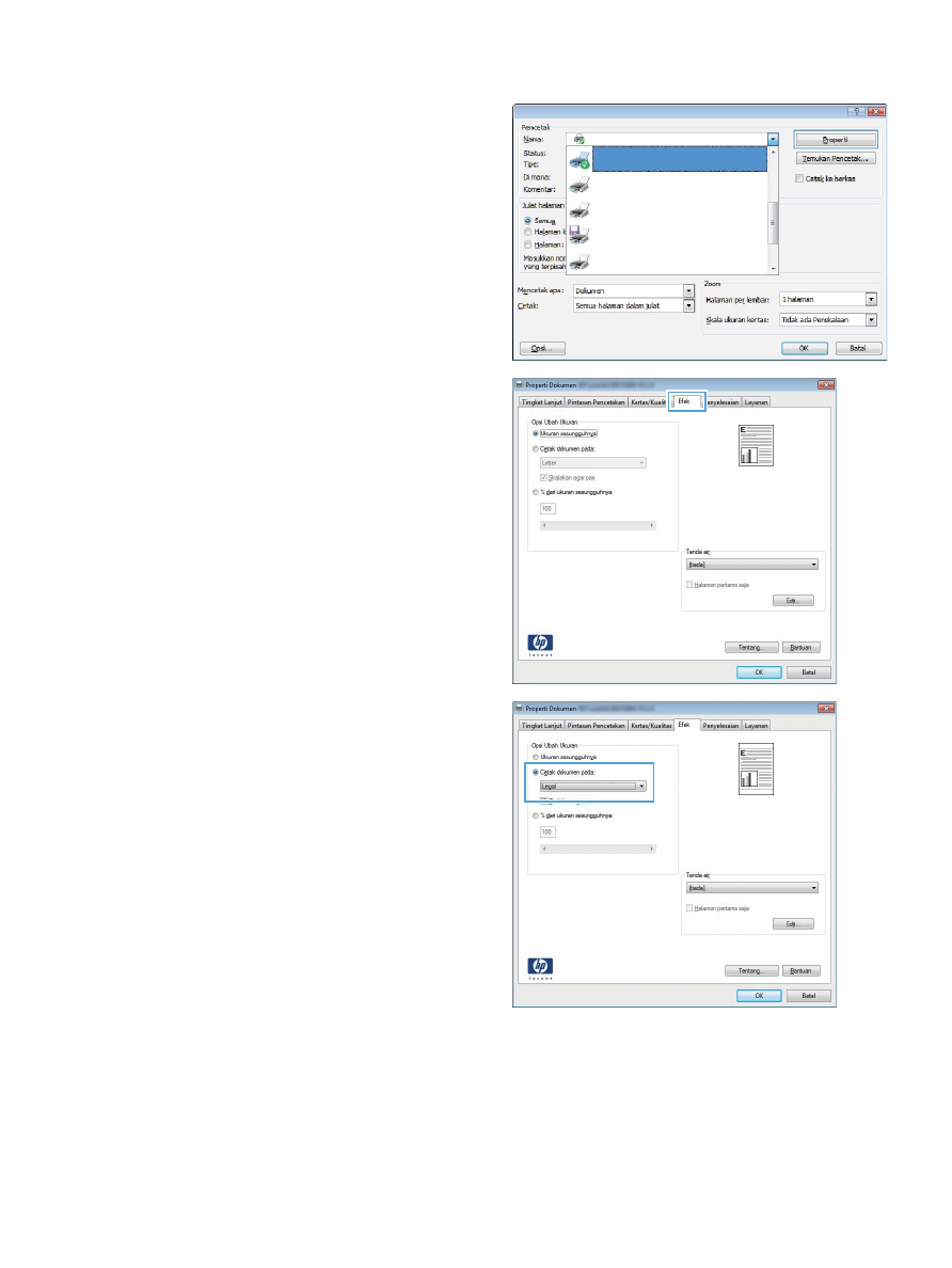Mengubah skala dokumen agar muat di ukuran halaman (Windows) - HP ...
