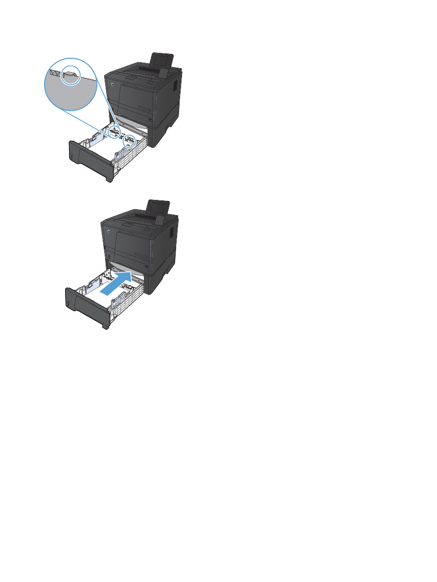 تحميل الدرج الاختياري 3 - HP LaserJet Pro 400 Printer M401 series