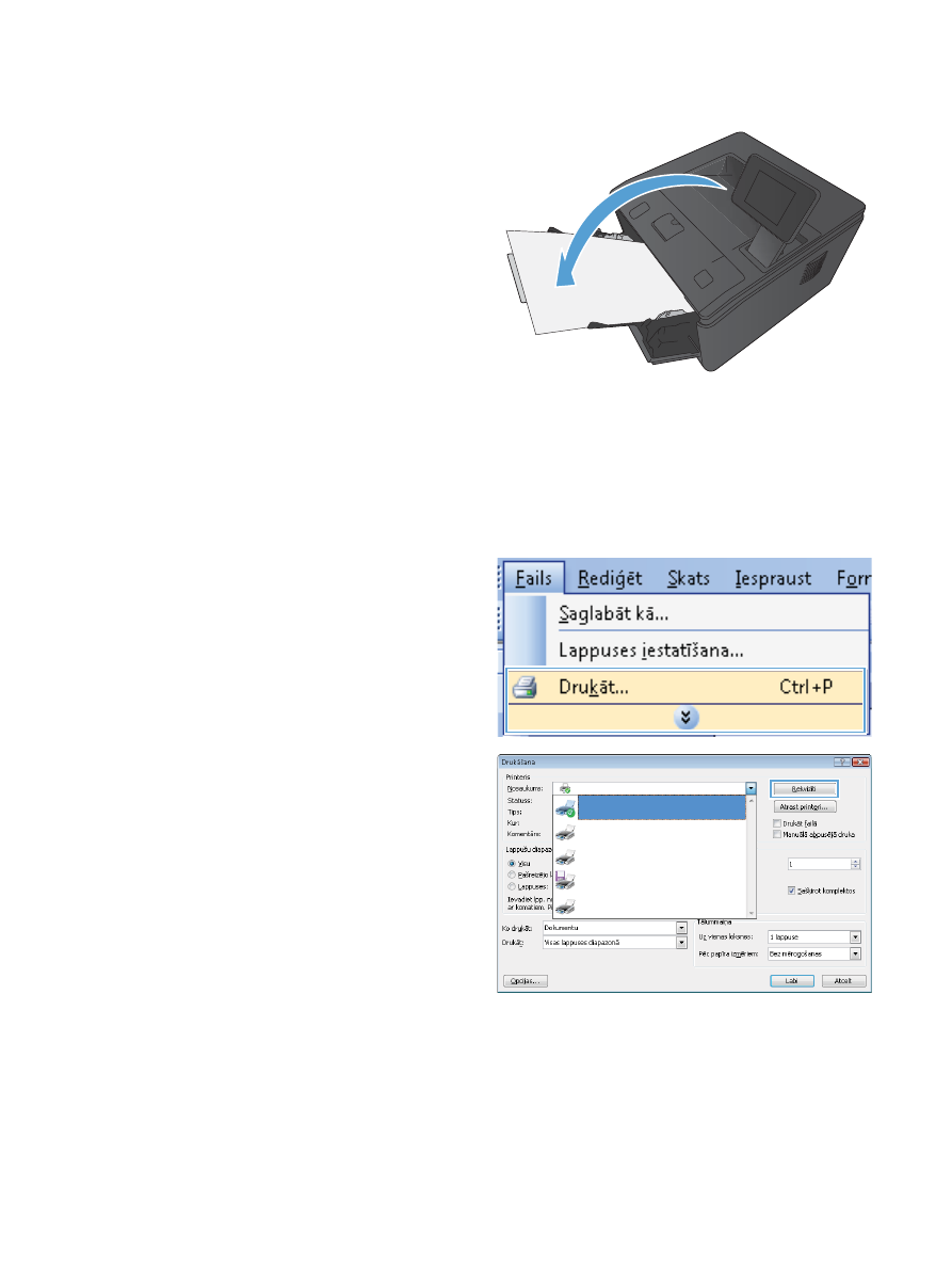Manuāla druka uz abām pusēm sistēmā Windows - HP LaserJet Pro 400 ...