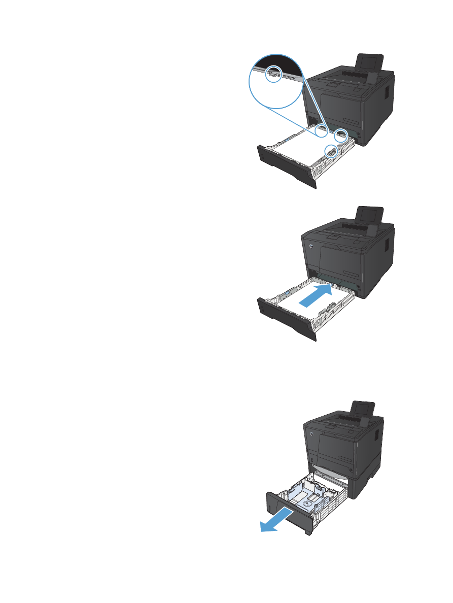 Ładowanie podajnika 2 - HP LaserJet Pro 400 Printer M401 series