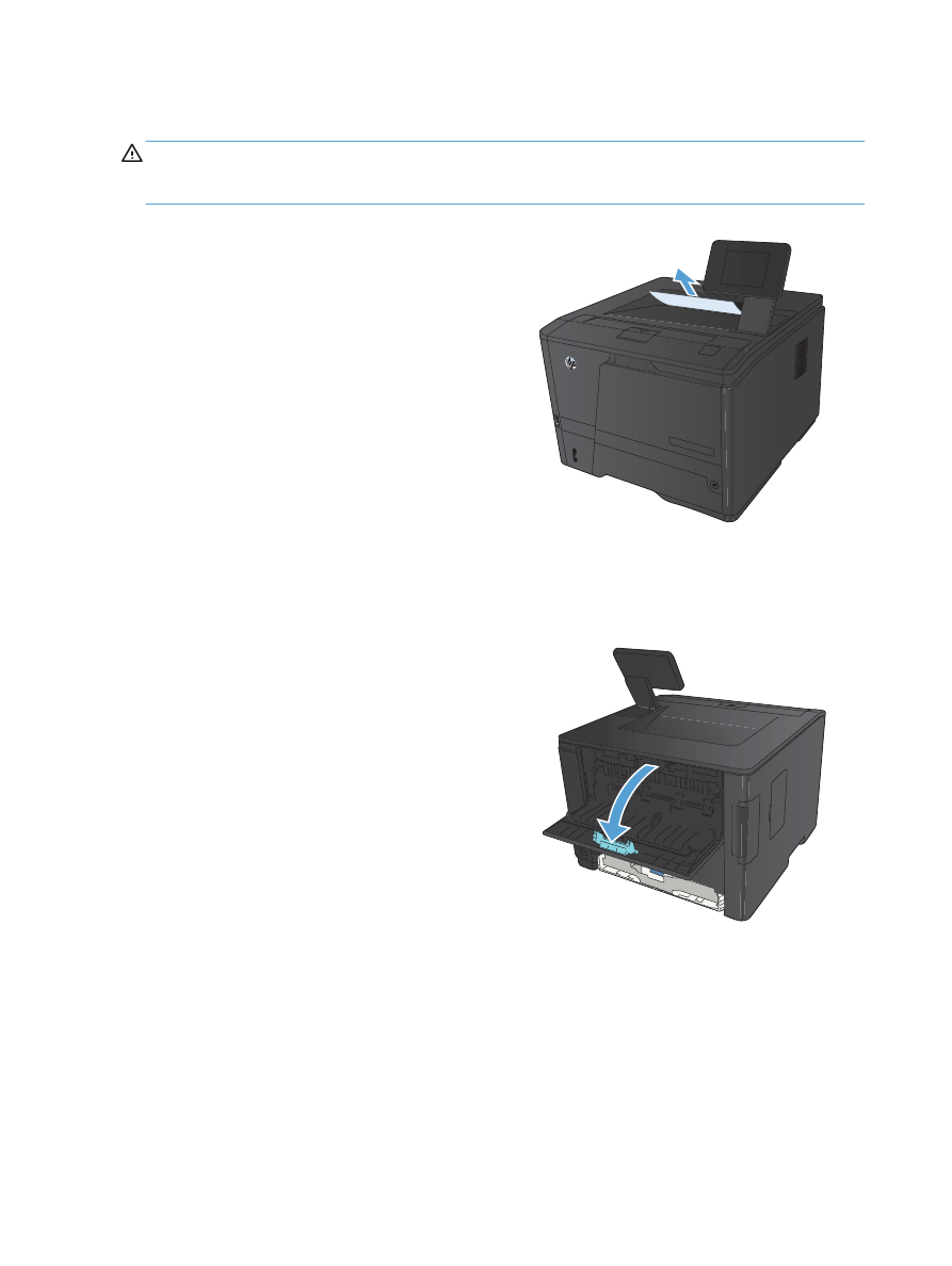 Usuwanie zacięć papieru w okolicach dupleksera - HP LaserJet Pro 400 ...