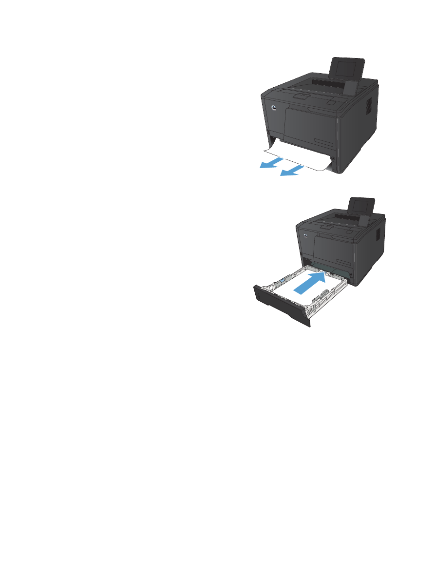 清除纸盘 2 中的卡纸 - HP LaserJet Pro 400 Printer M401 series