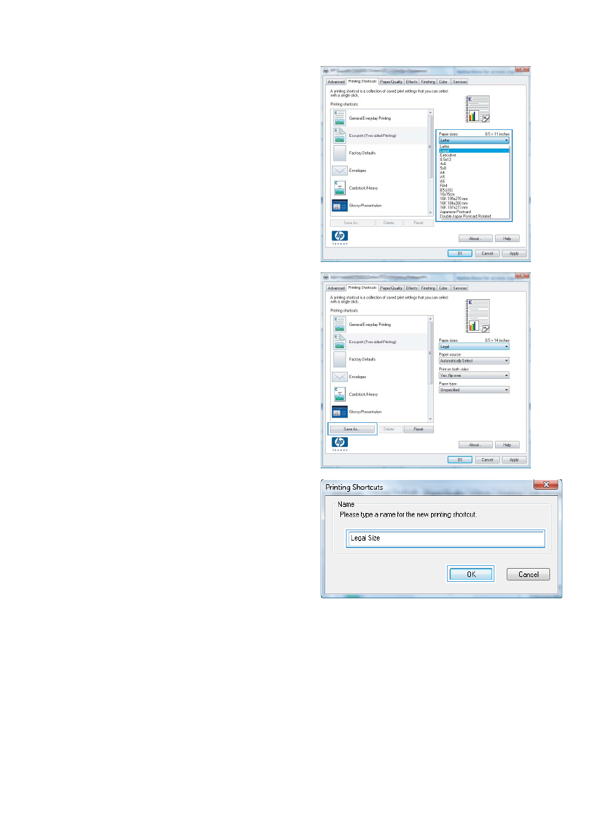 Create printing shortcuts - HP LaserJet Pro 400 color MFP M475