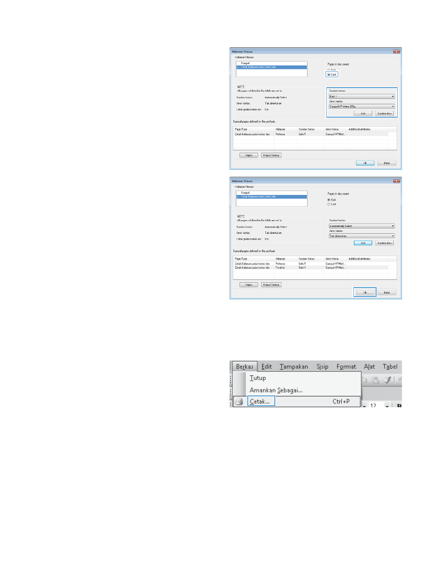 Mengubah skala dokumen agar sesuai dengan ukuran kertas di Windows - HP ...