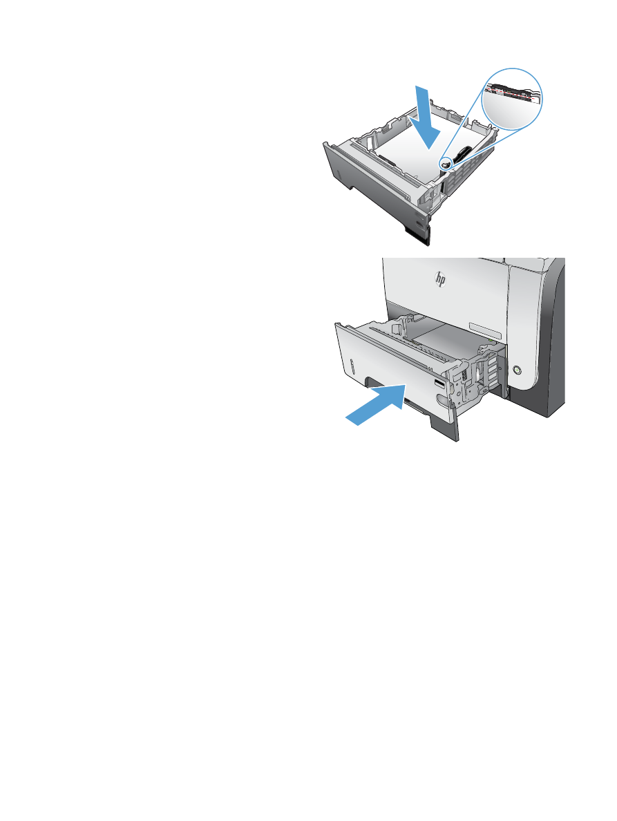 Load Tray 2 and optional Tray 3 - HP LaserJet Pro MFP M521 series