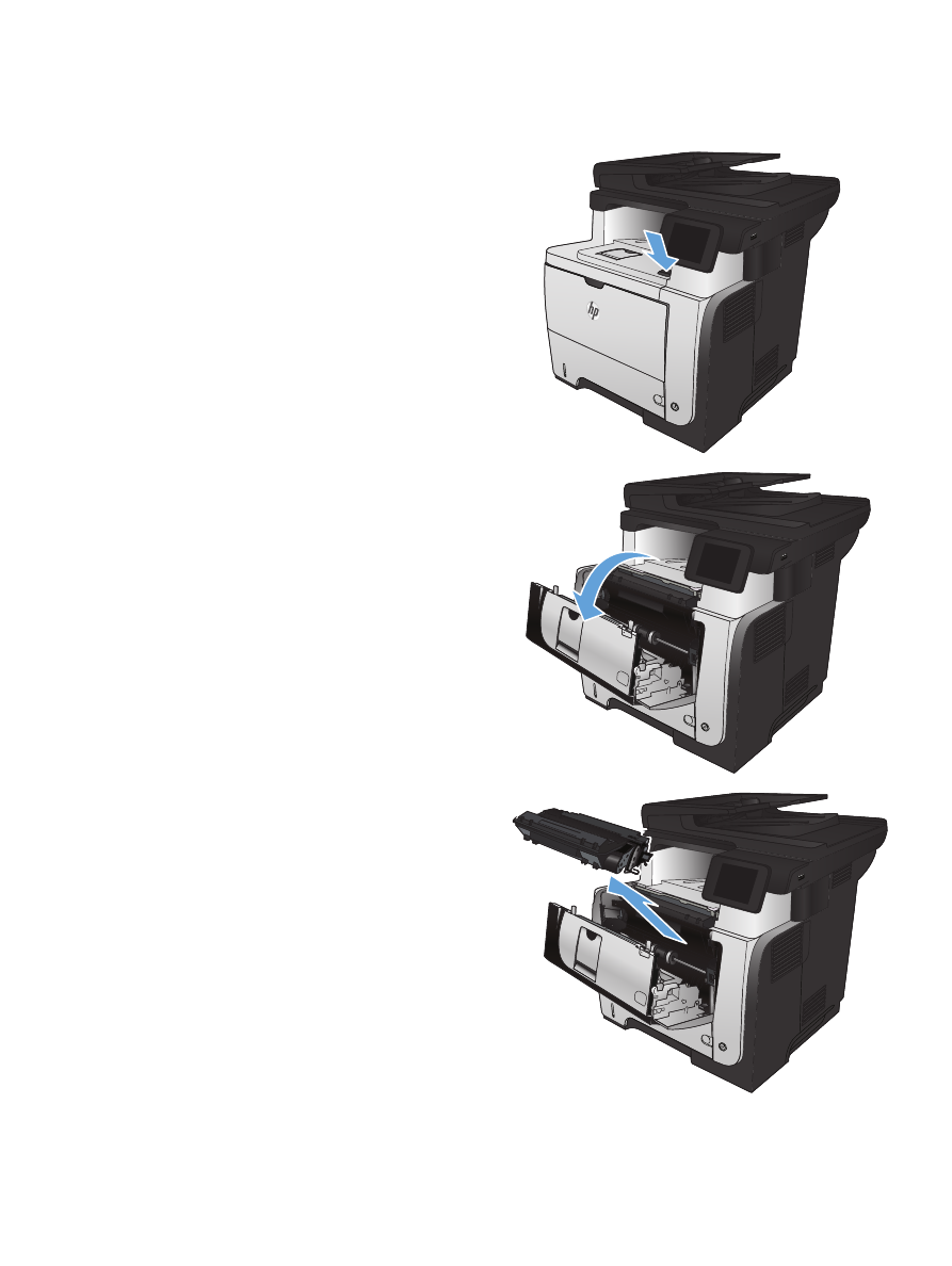 Uklanjanje zaglavljenog papira iz mehanizma za nanošenje tonera - HP ...