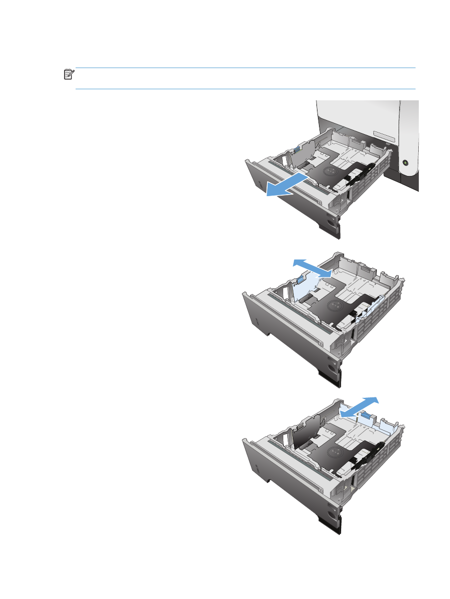 용지함 용량 및 용지 방향 - HP LaserJet Pro MFP M521 series
