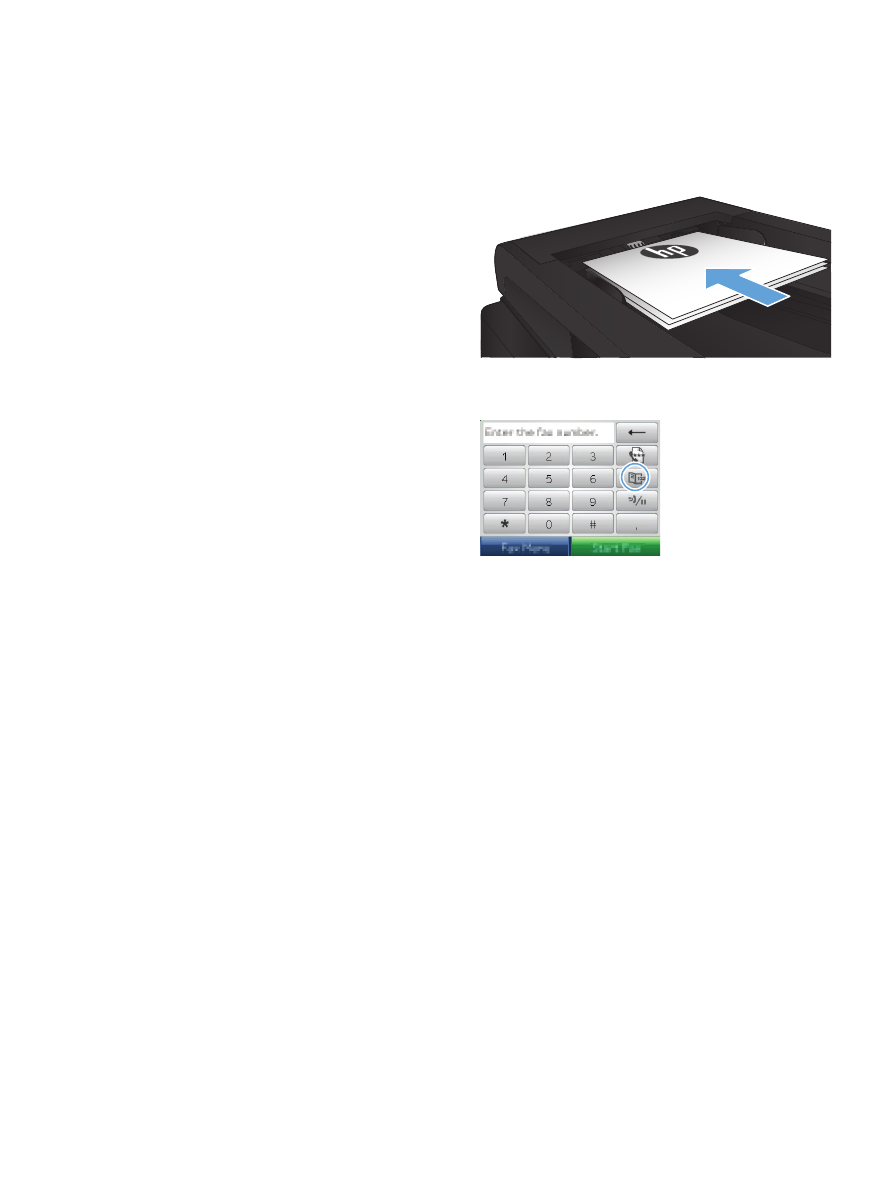 단축 다이얼 및 그룹 다이얼 항목 사용 - HP LaserJet Pro MFP M521 series