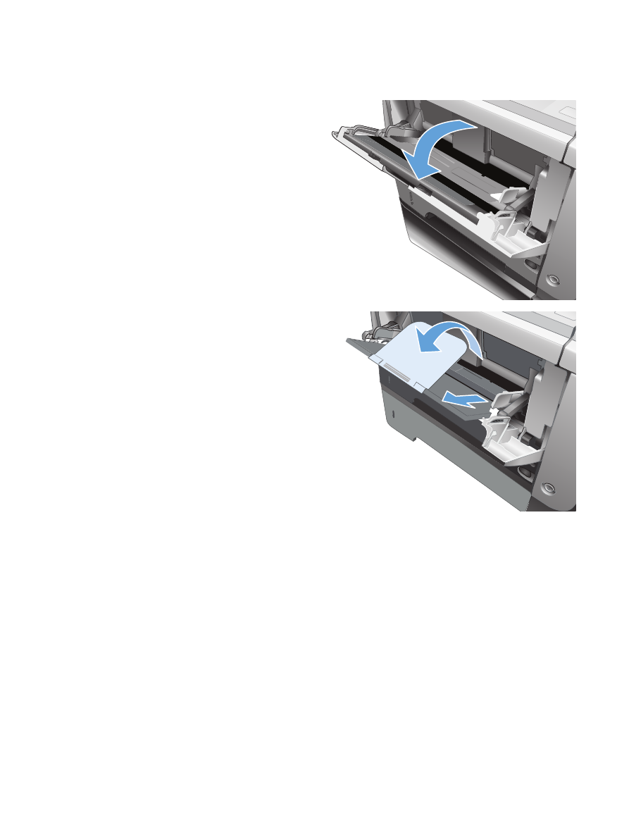 การใส่กระดาษในถาด 1 - HP LaserJet Pro MFP M521 series