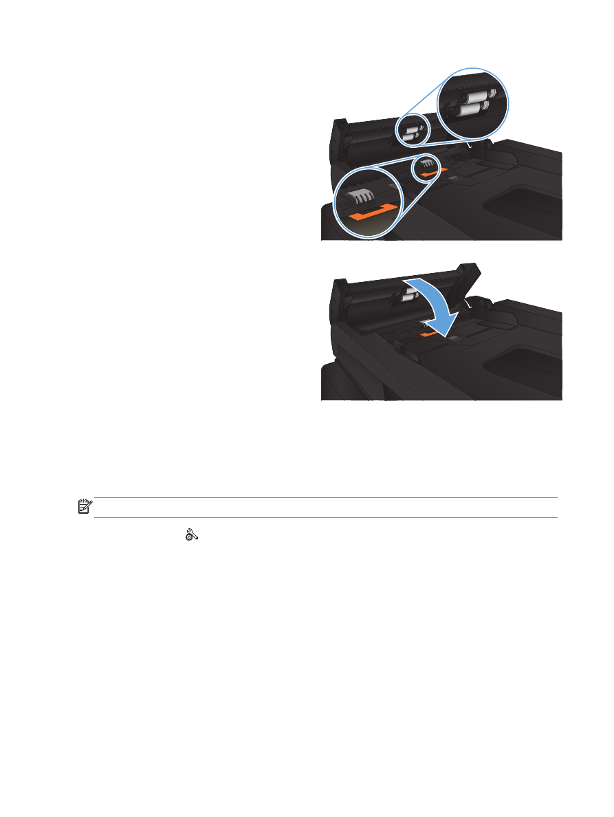 การตรวจสอบการตั้งค่าแบบเหมาะกับขนาดกระดาษ - HP LaserJet Pro MFP M521 series